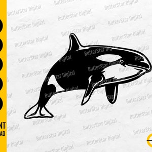 Orca SVG | Whale SVG | Sea Animals Vinyl Stencil Heat Press Iron on ...