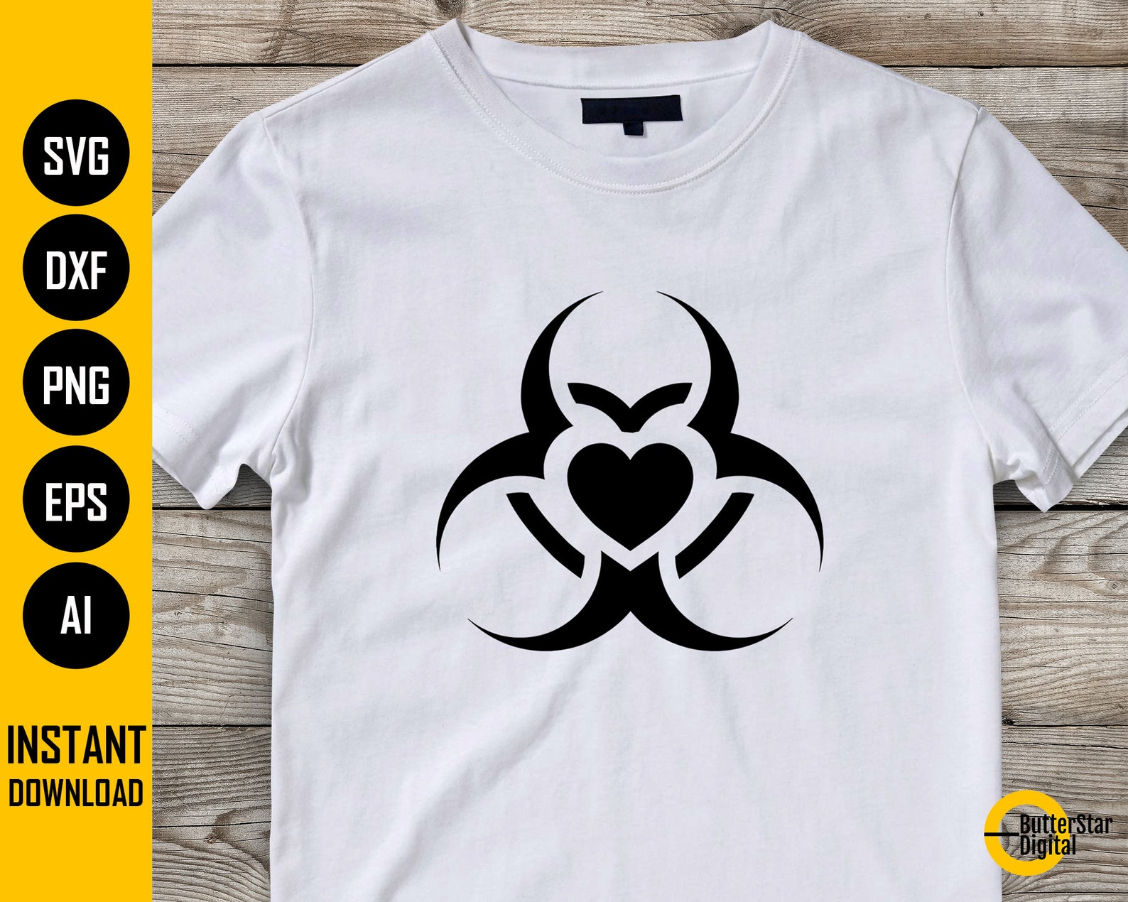 Biohazard Heart SVG Toxic Love SVG Bad Romance SVG - Etsy