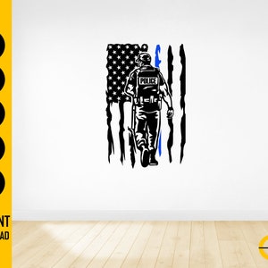 US Police Officer SVG | American Cop Svg | USA Emergency Patrol Vehicle ...