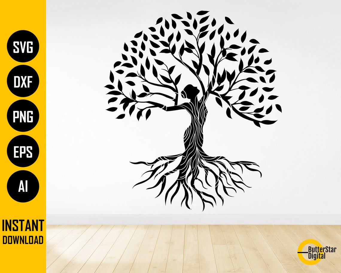 Woman Tree SVG Women Empowerment SVG Tree With Roots - Etsy Australia