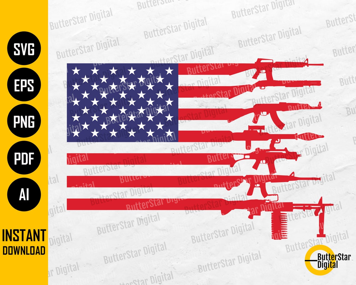 Rifles Flag SVG United States Flag Shirt Mug Bags - Etsy
