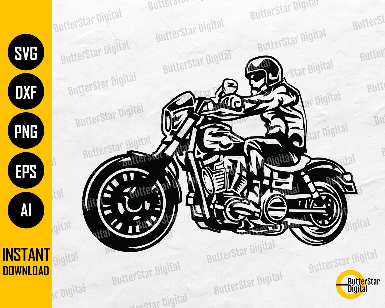Biker SVG Motorcycle Rider SVG Biking Bike Road Riding | Etsy