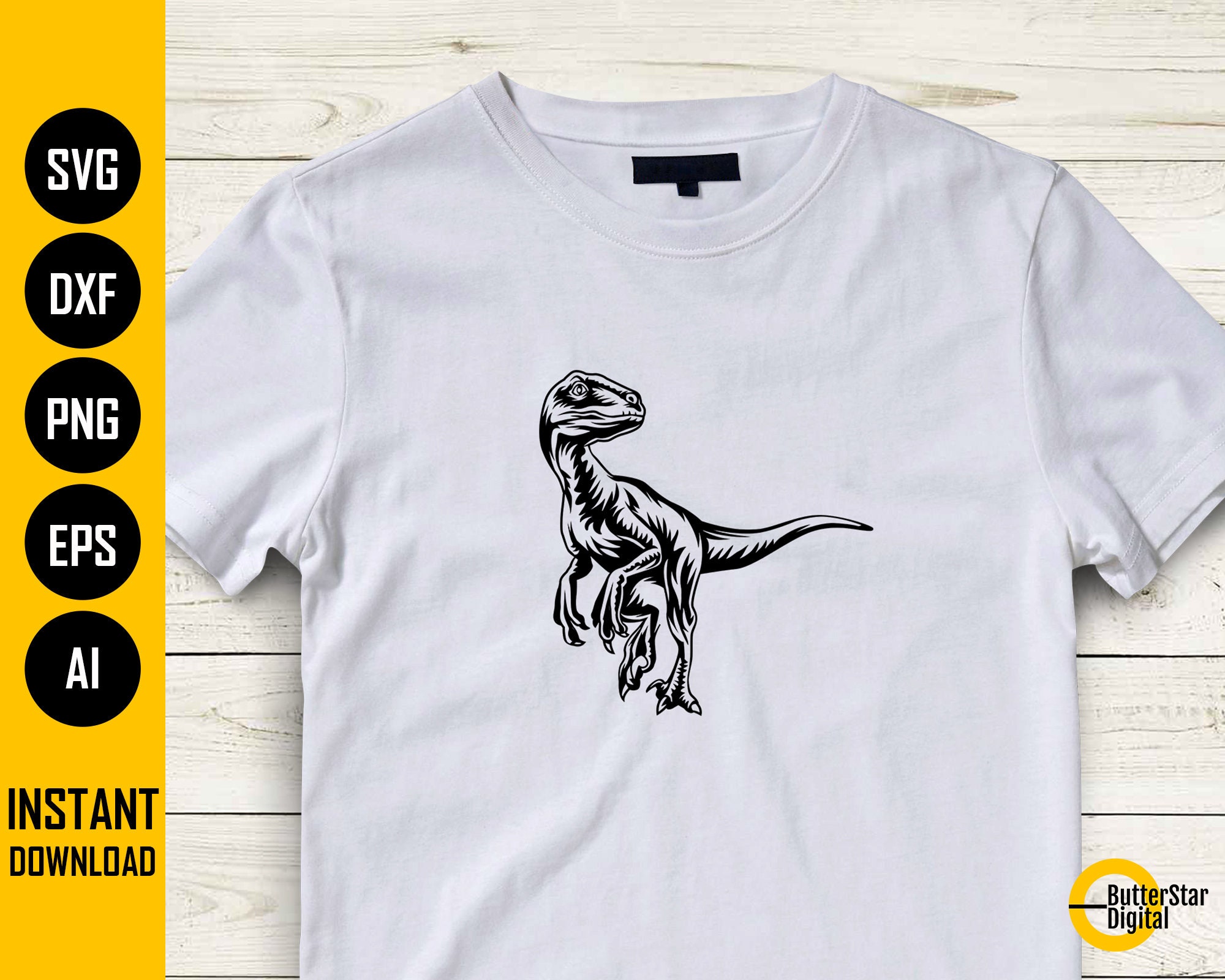 Raptor Dinosaur SVG Velociraptor SVG Dino SVG - Etsy Canada