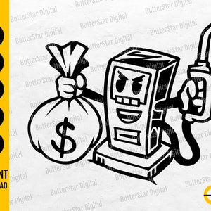 Gas Pump Money Bag SVG | Energy Fuel Oil Petrol Garage Diesel Price ...