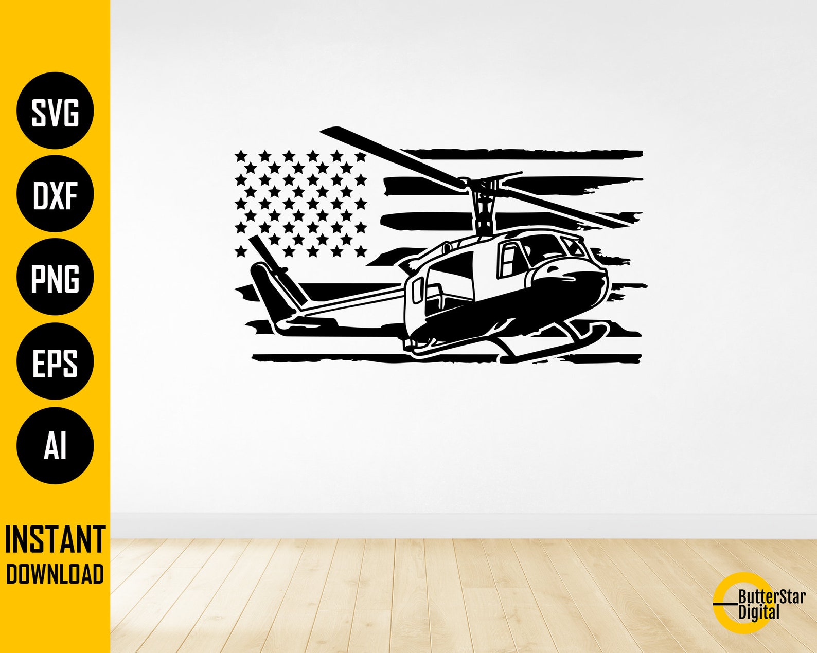 American Helicopter SVG US Army SVG Military Shirt Decal - Etsy