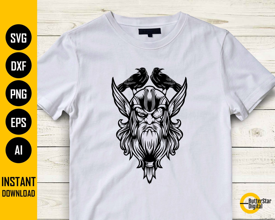 Odin's Ravens SVG | Viking SVG | Crow SVG | Nordic Norway Icelandic ...