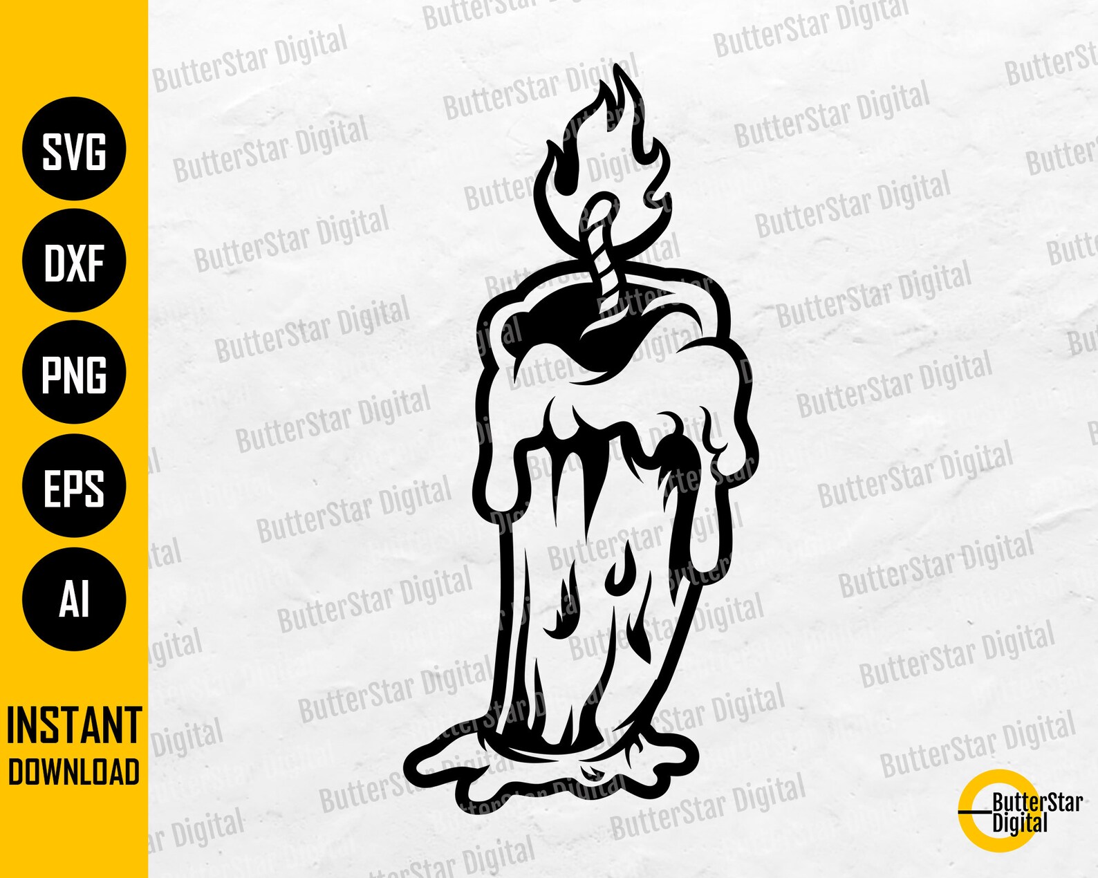 Candle SVG Candlestick SVG Flame SVG Light Svg Fire - Etsy UK
