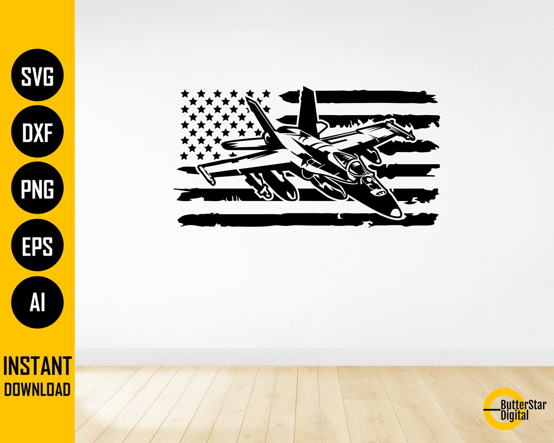 USA Fighter Jet SVG | United States Air Force Shirt Decals Sticker ...