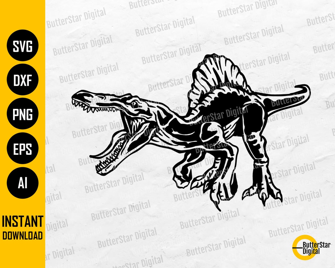 Roaring Spinosaurus SVG | Dinosaur SVG | Prehistoric Animal SVG ...