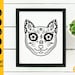 Sugar Skull Cat SVG | Day of the Dead | Dia De Los Muertos Skull ...