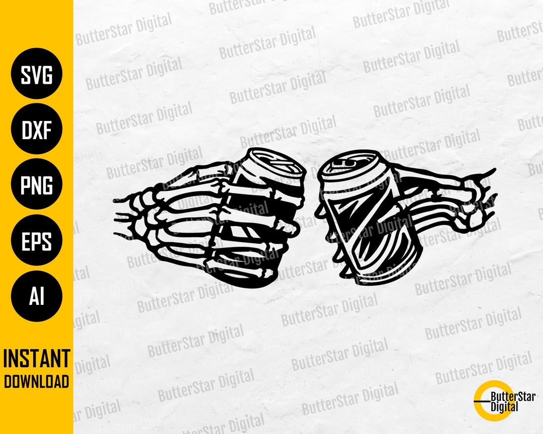 Skeleton Beer Can Cheers SVG | Toast SVG | Salud SVG | Beer T-shirt ...