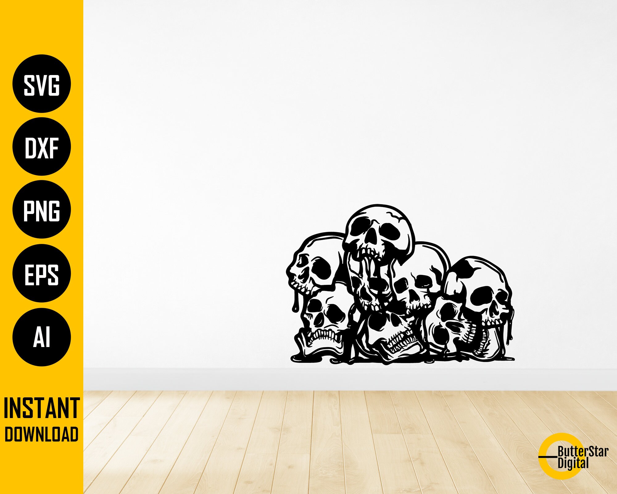 Bloody Skulls Pile SVG Skeletons SVG Gothic Shirt Decal - Etsy Singapore
