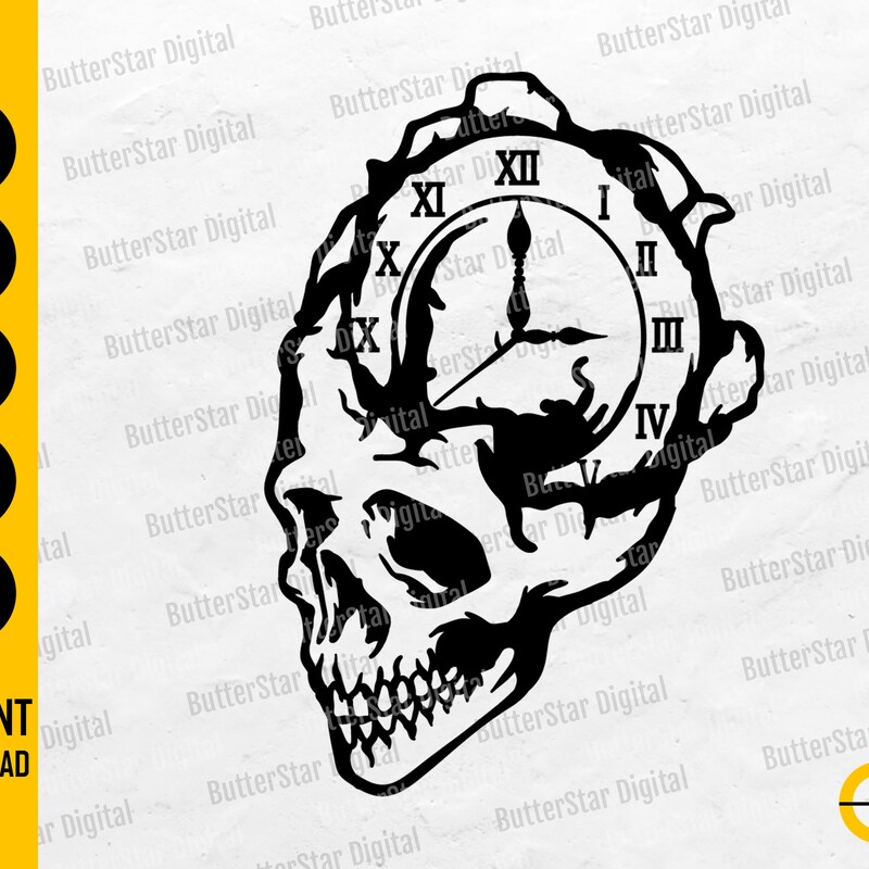 Clock Wall Decal - Etsy