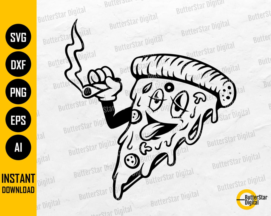 Stoner Pizza SVG | Weed SVG | Cheesy Food Pasta 420 Stoned Hemp Kush ...