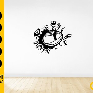 Smashing Football SVG Fall Season Wall Art Decal Decor T-shirt Cricut ...