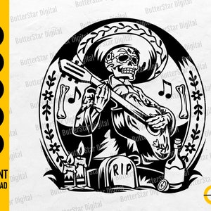 Day of the Dead Skeleton SVG | Dia De Los Muertos SVG | Sugar Skull SVG ...