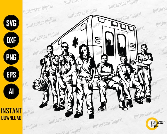 Paramedics Team SVG Ambulance Svg EMS EMT Rescue Decals | Etsy