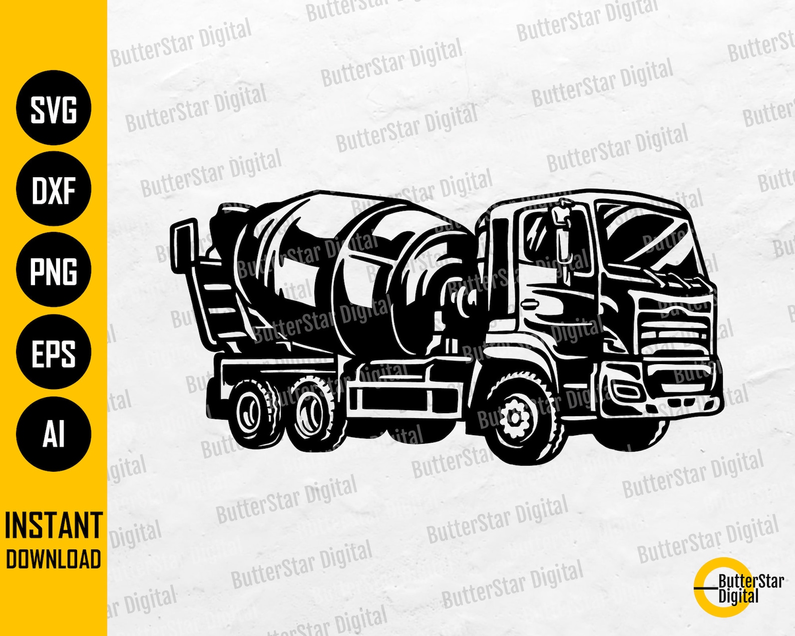 Concrete Mixer SVG Cement Truck SVG Building Build Builder - Etsy