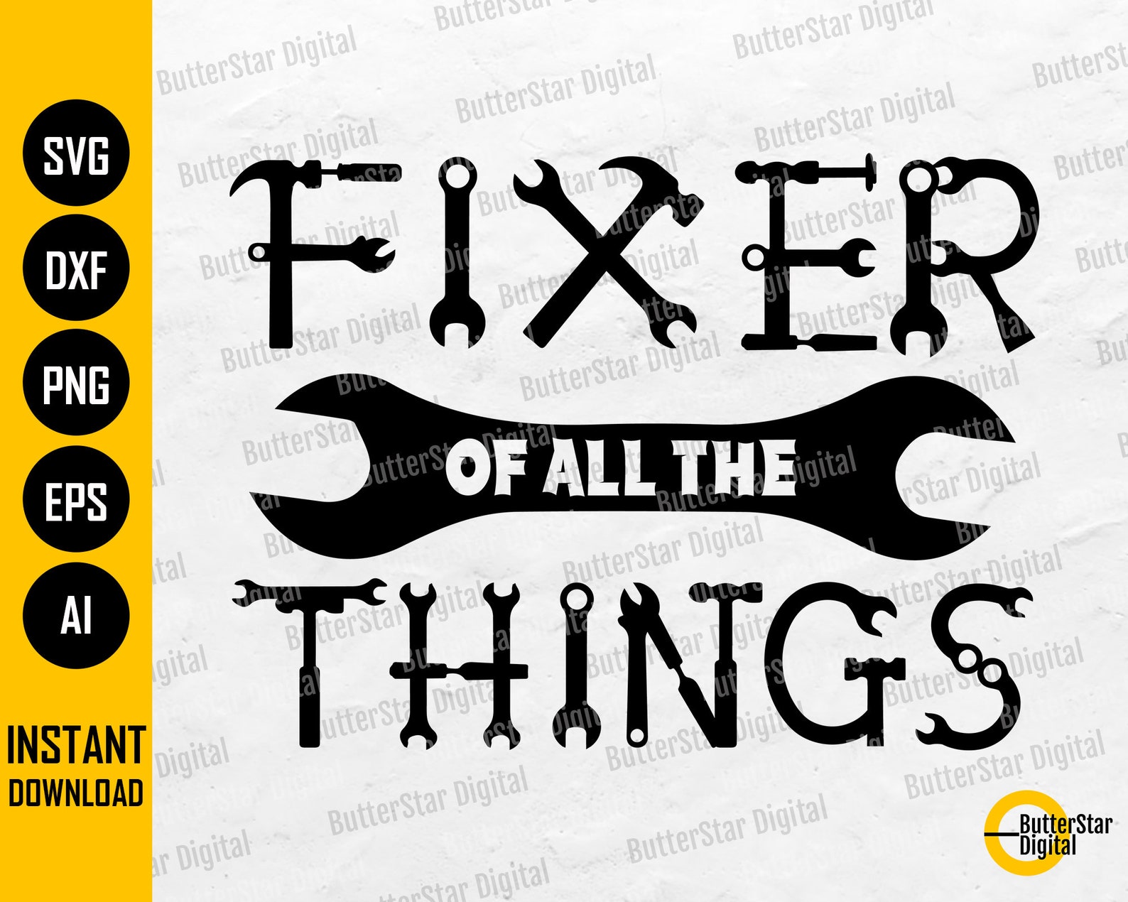 Fixer of All the Things SVG | Mr Fix It Svg | Funny Mens T-shirt Decal ...