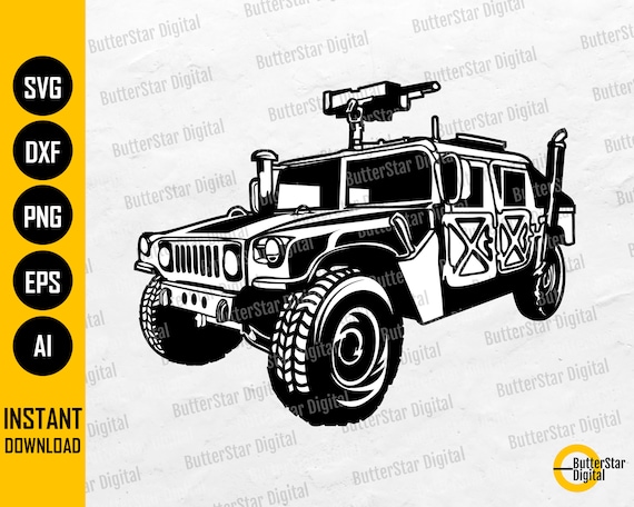 Humvee SVG Army SVG Military Soldier War Vehicle Truck Car | Etsy Israel
