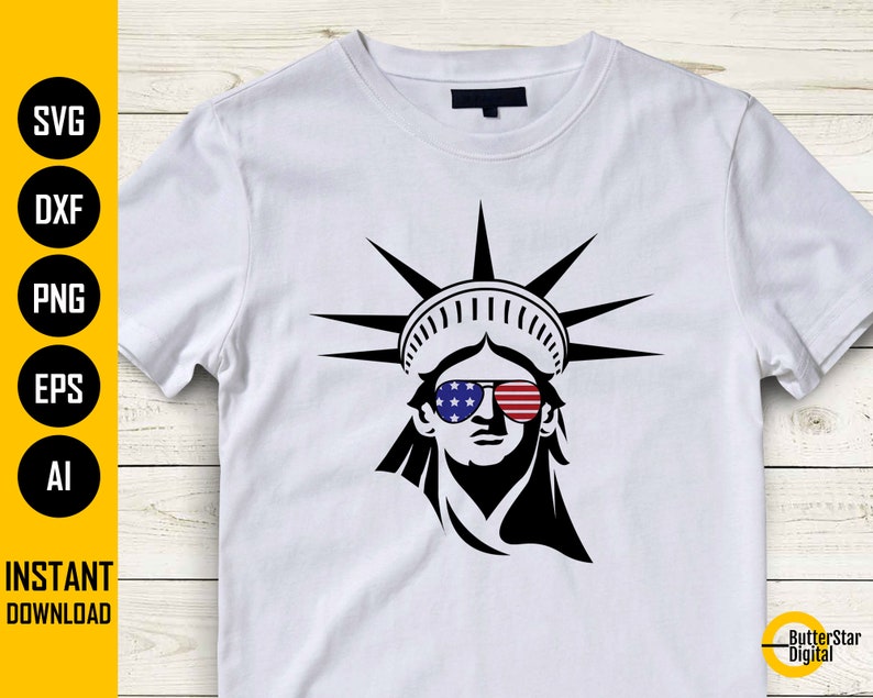 Lady Liberty Head SVG Statue of Liberty SVG USA Patriotic - Etsy