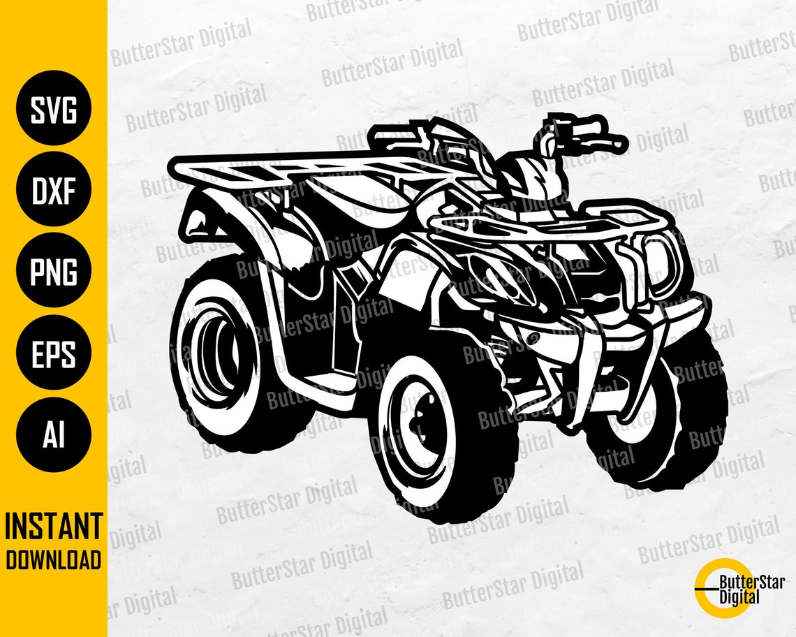 ATV SVG All Terrain Vehicle SVG Extreme 4x4 Offroad Motor | Etsy