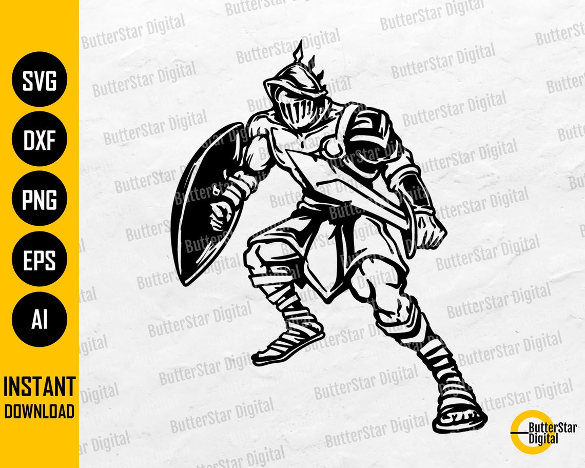 Gladiator SVG Warrior SVG Colosseum SVG Fight Combat - Etsy