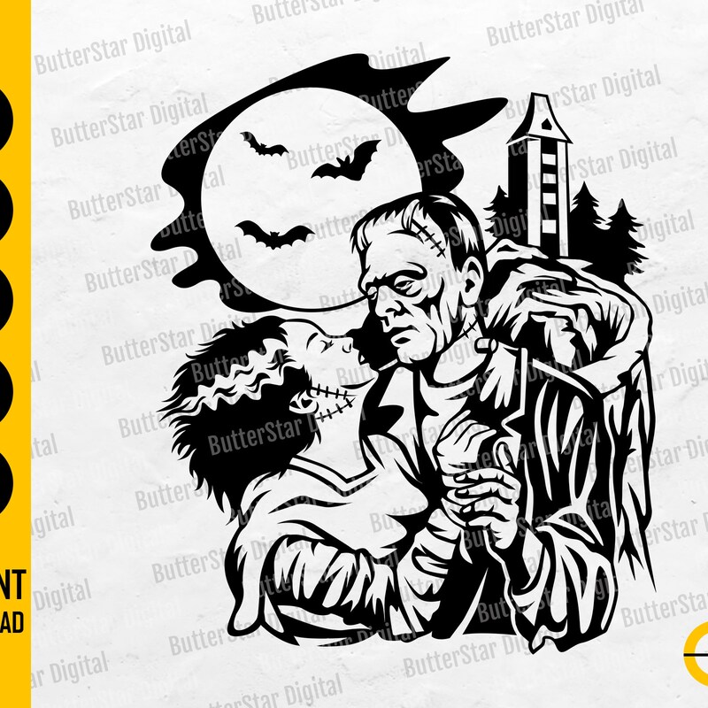 Frankenstein Svg - Etsy
