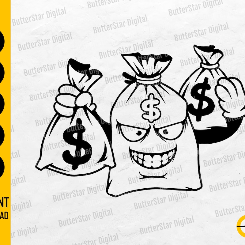 Money Bag Svg - Etsy
