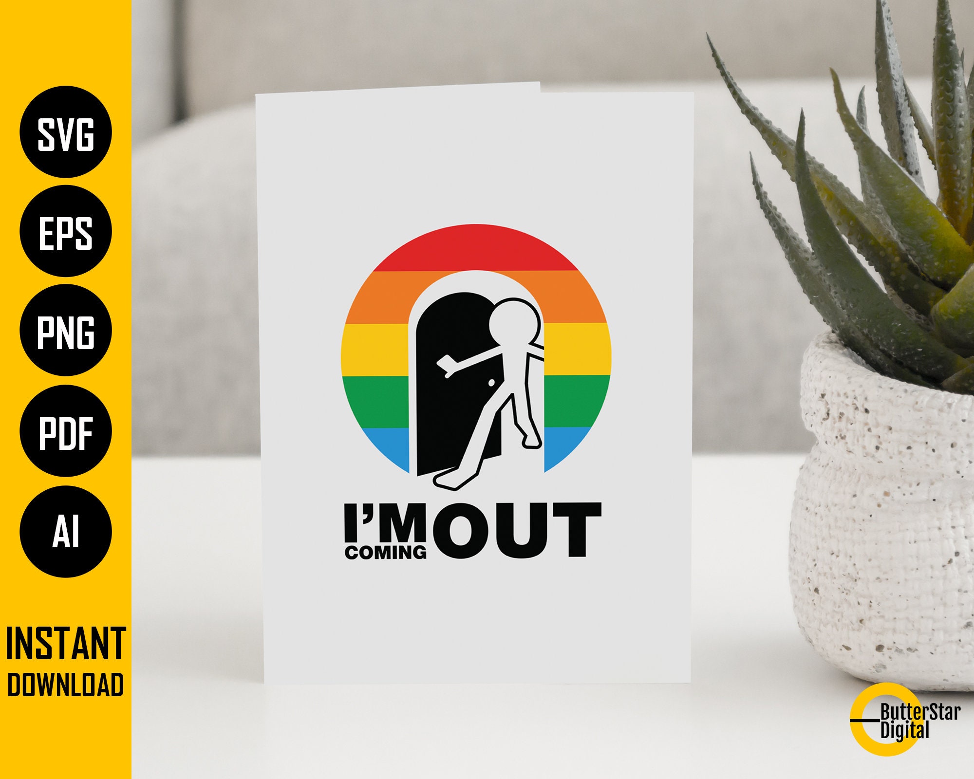 I'm Coming Out SVG LGBTQ Awareness Gay and Proud | Etsy