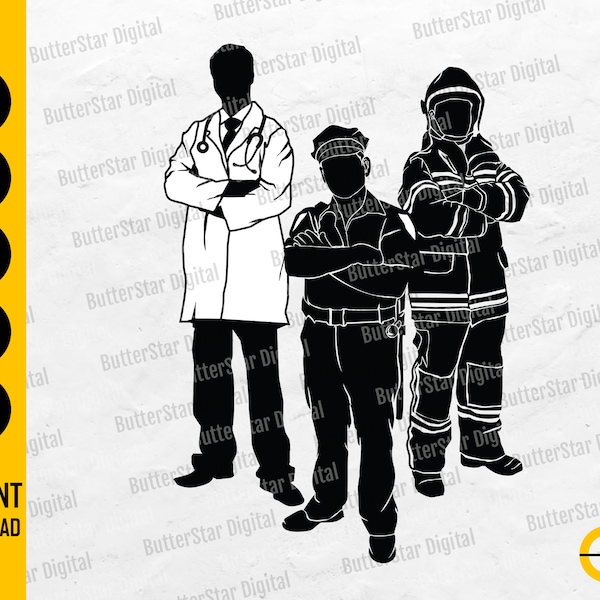 First Responders Clipart - Etsy