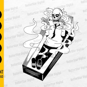 Smoking Skeleton SVG | Cannabis SVG | 420 Ganja Blunt Joint Spliff Hemp ...