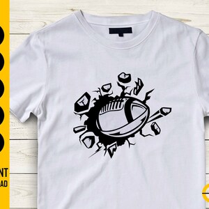 Smashing Football SVG Fall Season Wall Art Decal Decor T-shirt Cricut ...