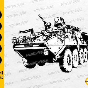 Stryker SVG | Military Truck SVG | Infantry Personnel Carrier | Cricut ...
