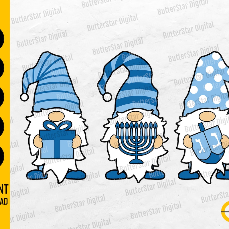 Hanukkah Gnomes Printable - Etsy UK
