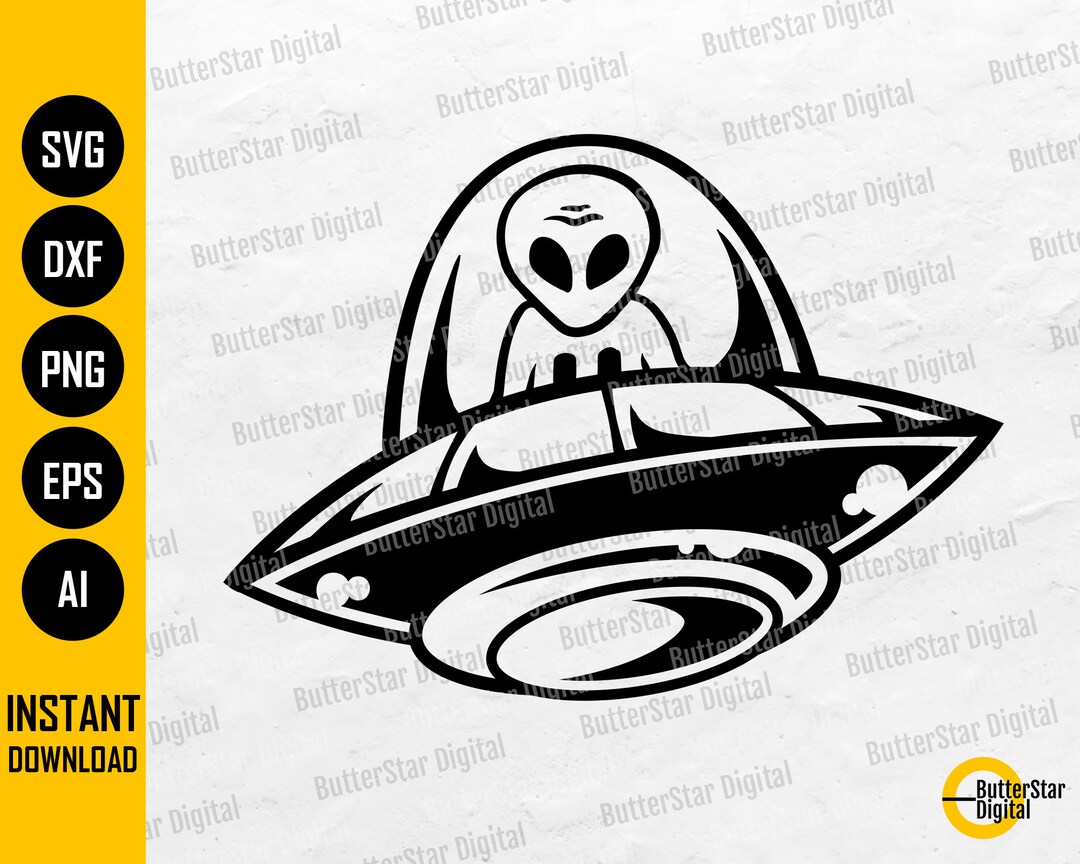 UFO SVG | Unidentified Flying Object SVG | Alien Svg | Sky Mystery ...