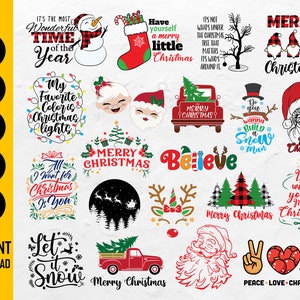 Christmas BUNDLE SVG | Cute Funny Xmas SVG | Winter 2023 | Christmas ...