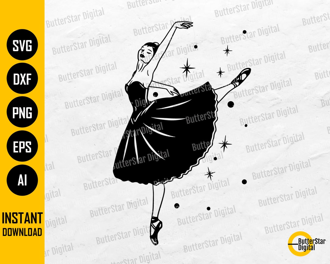 Ballet Dancer SVG | Ballerina SVG | Dancing Shirt Decal Wall Art ...