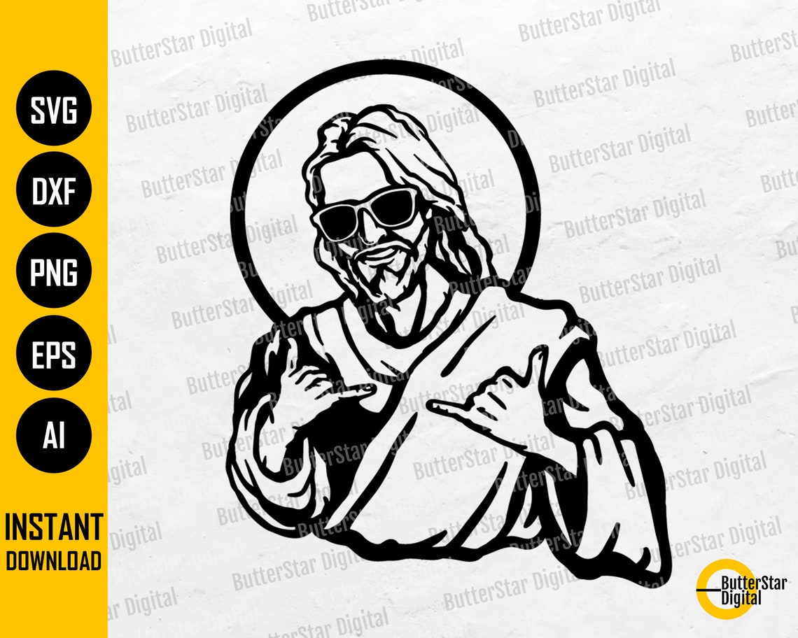 Shaka Jesus SVG Religious Christian Catholic Faith God - Etsy