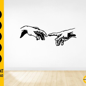 Hand of God SVG | Creation of Adam SVG | Religious Painting Decal T ...
