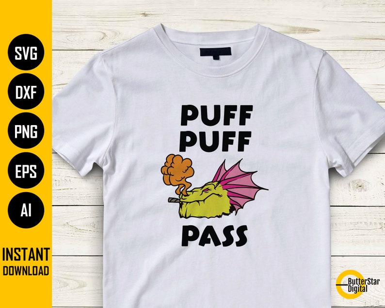 Puff Puff Pass SVG Cannabis SVG Cute Funny 420 Weed - Etsy