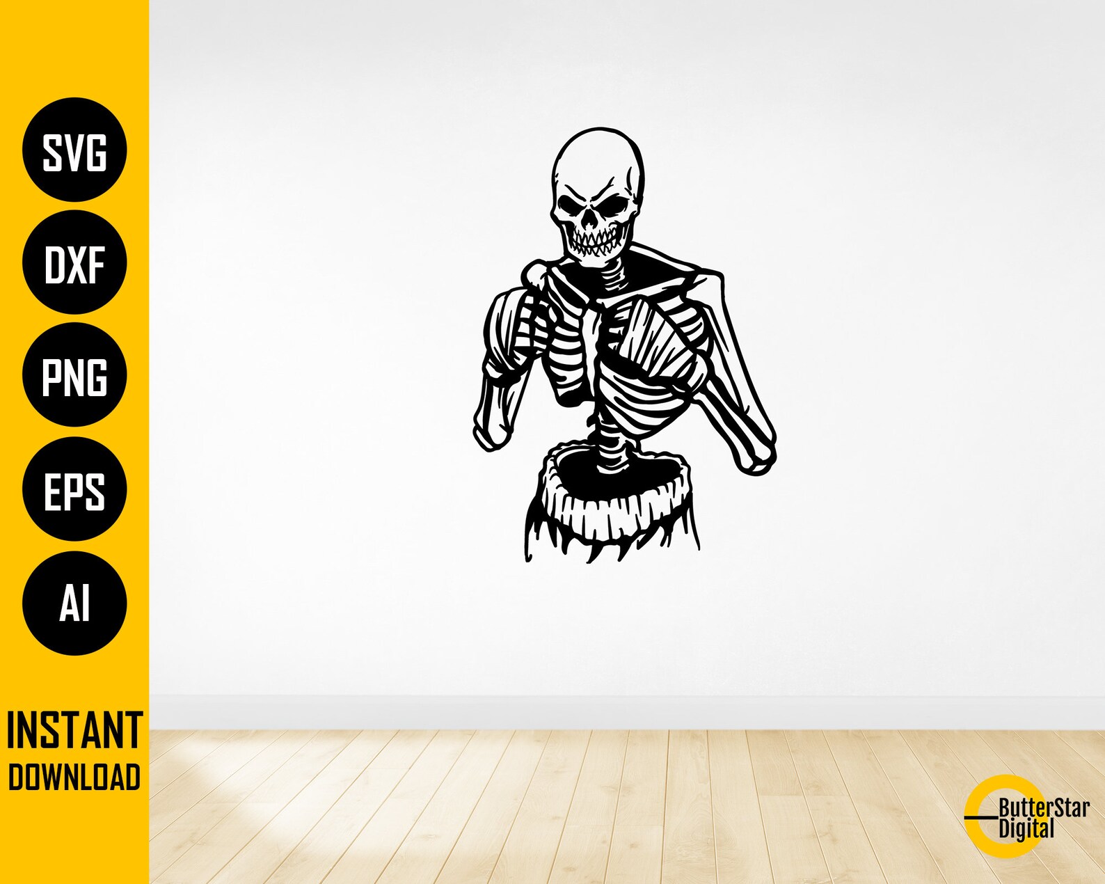 Skeleton Fighter SVG Mixed Martial Arts SVG Boxer SVG | Etsy