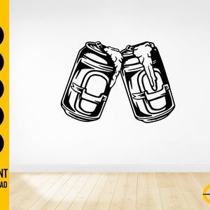 Beer Cans Cheers SVG | Party SVG | Celebrate Partying Drink Drunk Bar ...