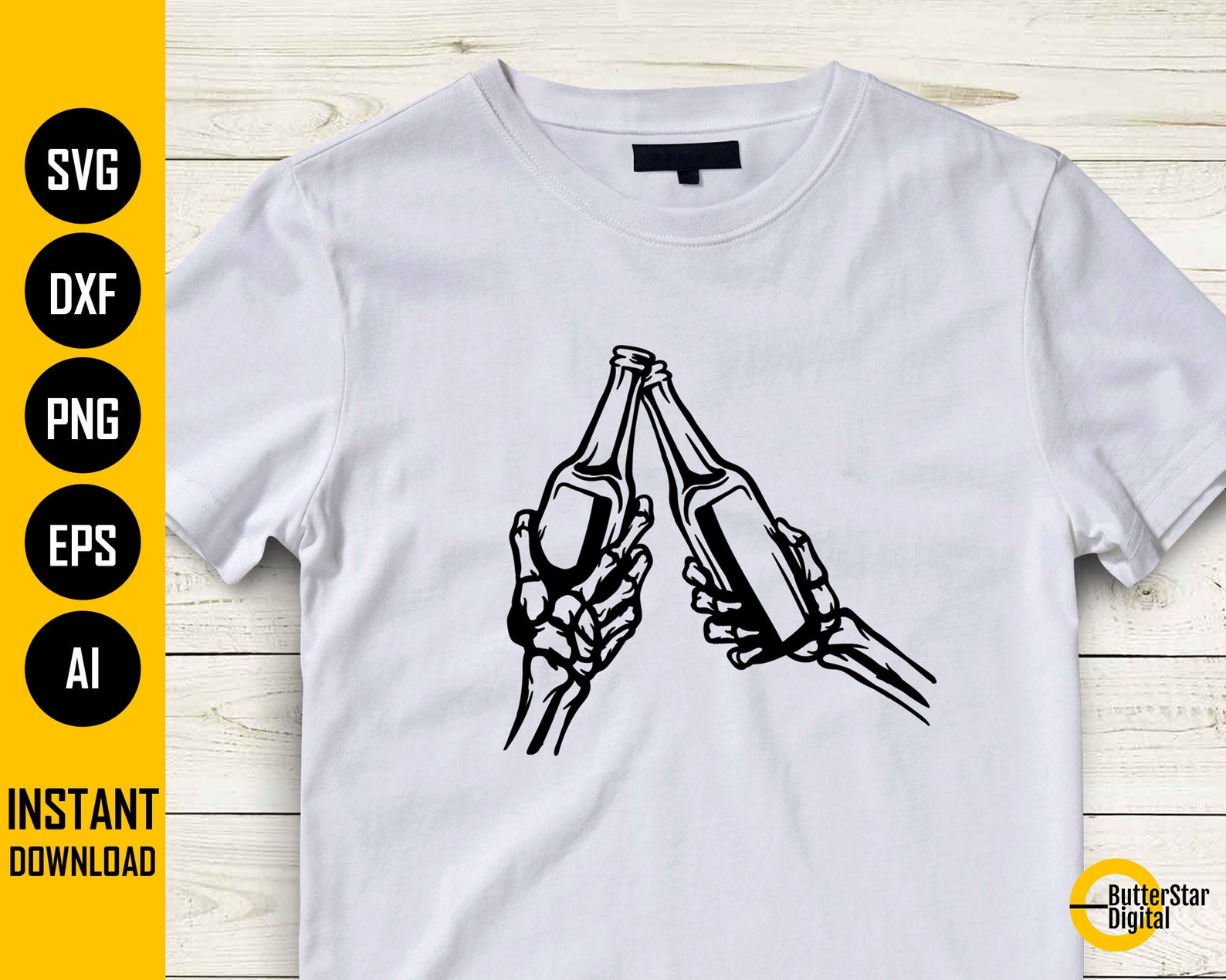 Skeleton Cheers SVG Toast SVG Salud SVG Beer T-shirt | Etsy