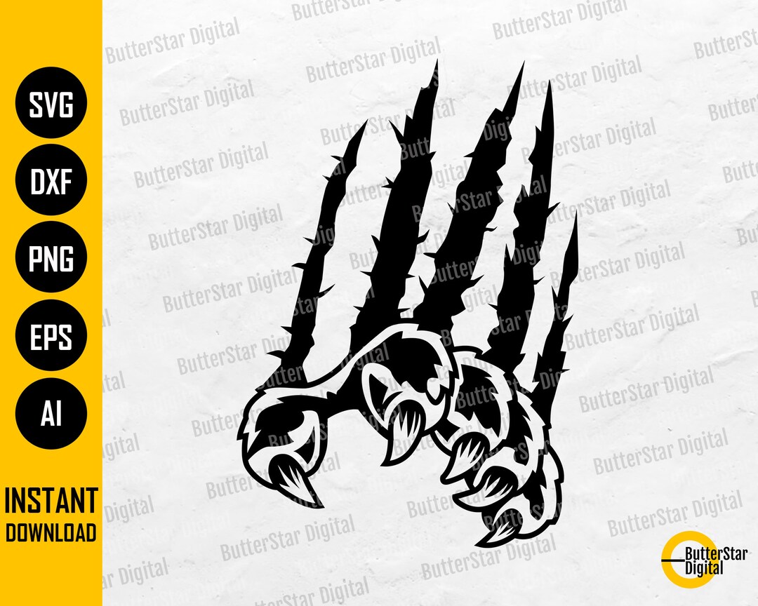 Claw Marks SVG | Wild Animal Scratches SVG | Beast SVG | Cricut Cut ...
