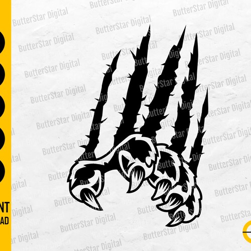 Claw Mark. Svg Png Eps Dxf Cut Files. - Etsy