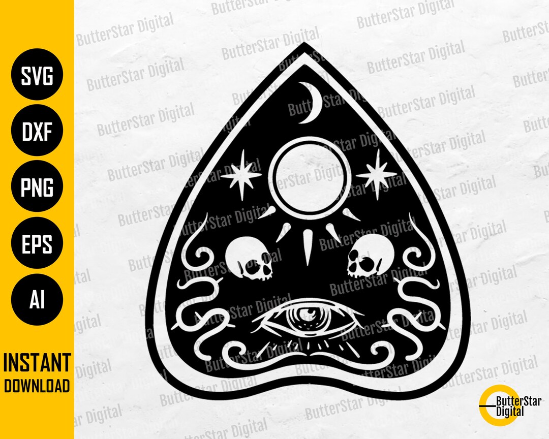 Ouija Planchette SVG Ouija Spirit Board Game SVG Cricut Cutting File ...