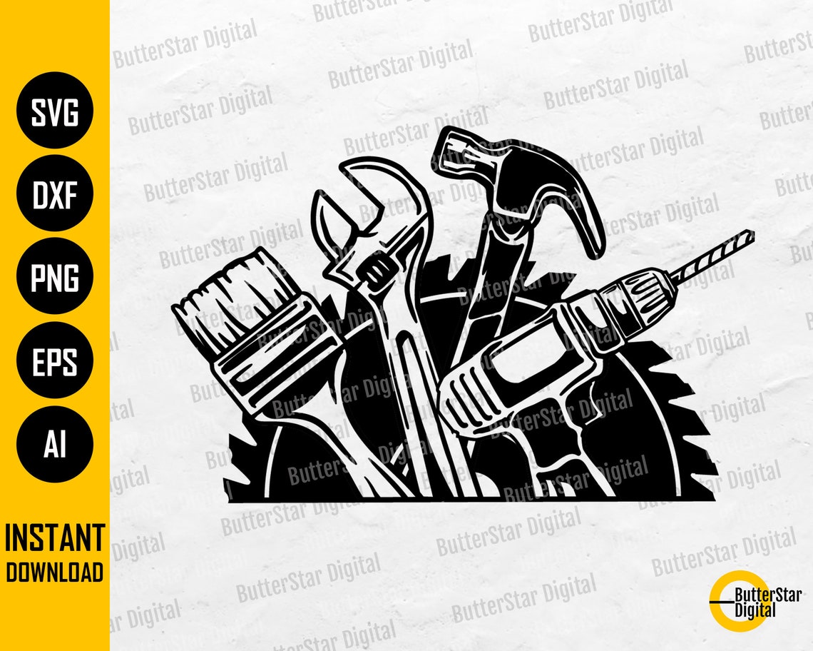 Handy Men SVG Carpentry Tools SVG Catch Equipment - Etsy