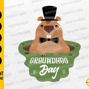 Groundhog Day SVG | Spring Winter Sign T-shirt Decor Decoration Poster ...