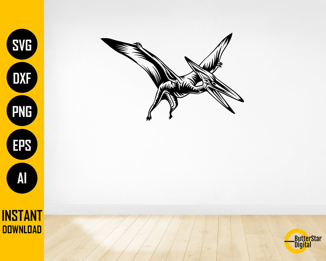 Pterodactyl SVG Flying Dinosaur SVG Dino SVG Prehistoric - Etsy